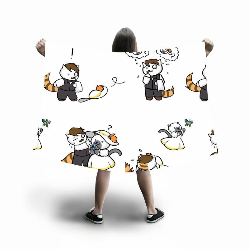 Флаг "Котики" - 10, Размер: 75х50 см.