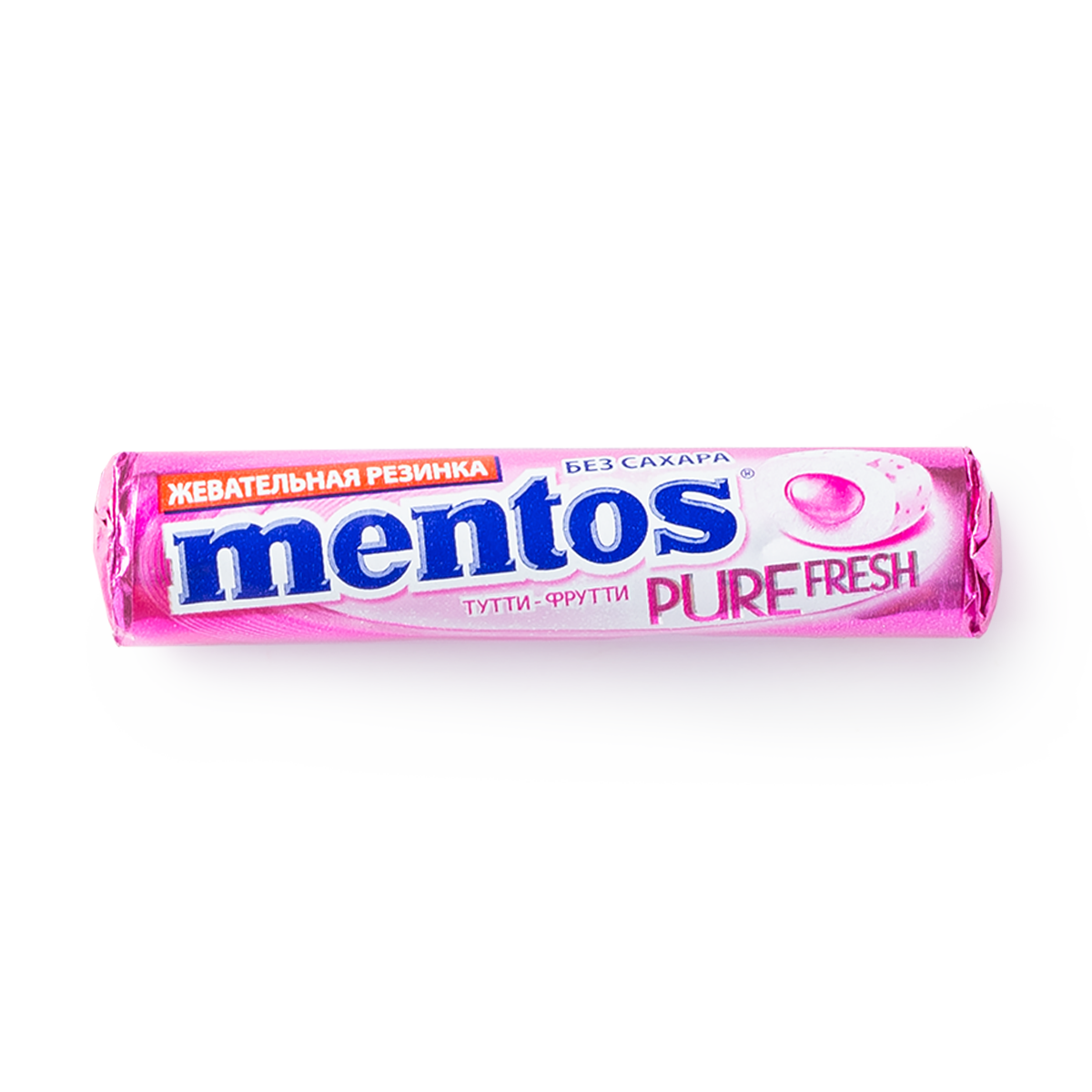 Жевательная резинка MENTOS Pure Fresh, тутти-фрутти, без сахара, 15,5 г