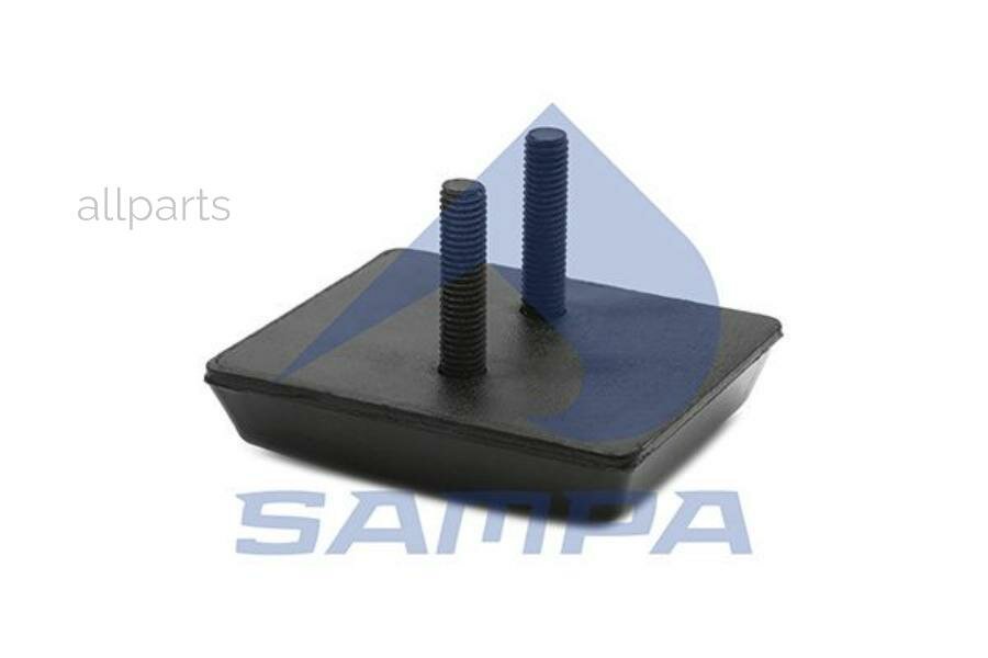 SAMPA 011074 отбойник рессоры !(рм) пластина 74/82x58/66x19 2 шп. M8x33 \MB507/510/609/709-914