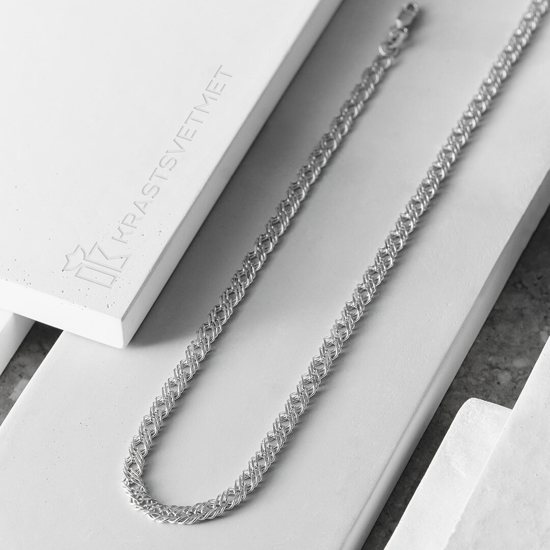 Цепь серебро, 925 проба, родирование