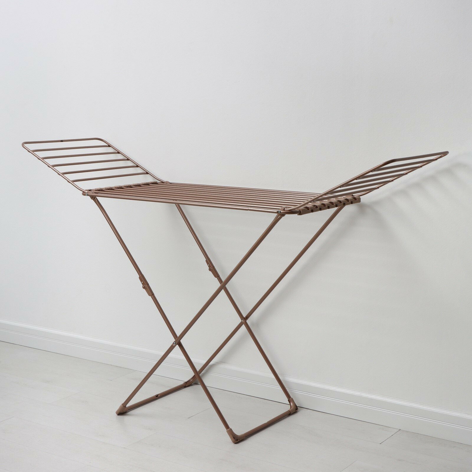 Сушилка для белья Nika, напольная, рабочая длина 18 м, розовое золото