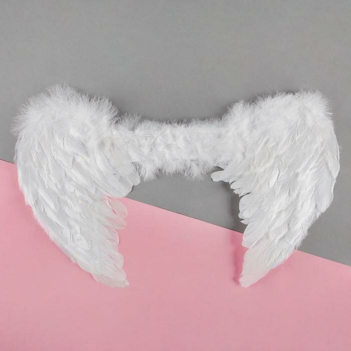 Карнавальные крылья ангела, белые