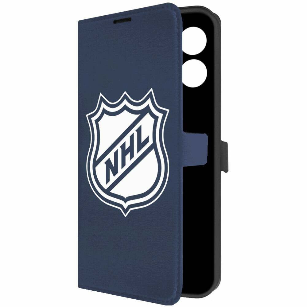 Чехол-книжка Krutoff Eco Book для INFINIX Hot 30i NHL (НХЛ) (синий)