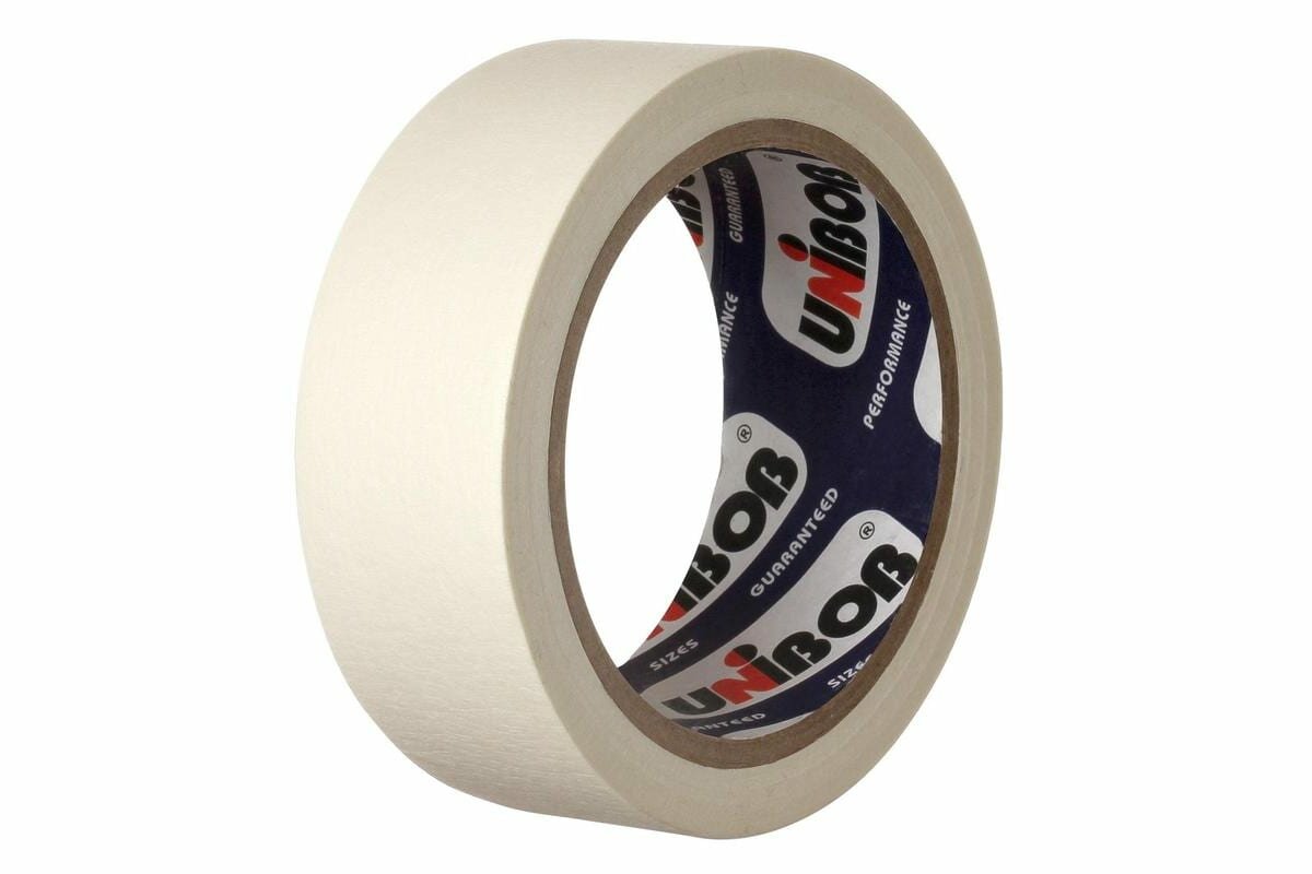 UNIBOB малярная лента 48 мм×40 м для окрасочных работ, прочная и устойчивая к изгибам