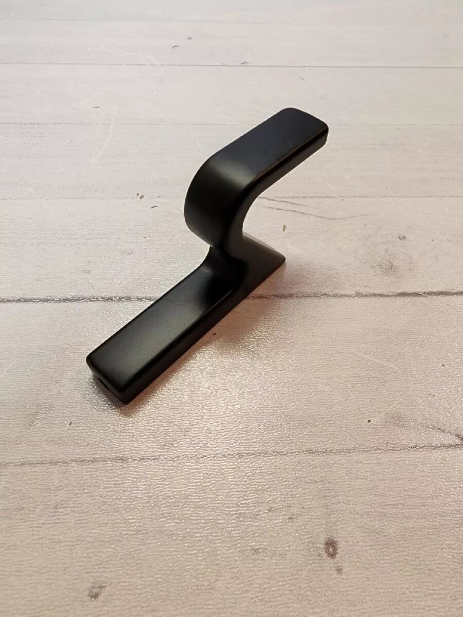 Крючок 1-рожковый, черный матовый (4 шт)