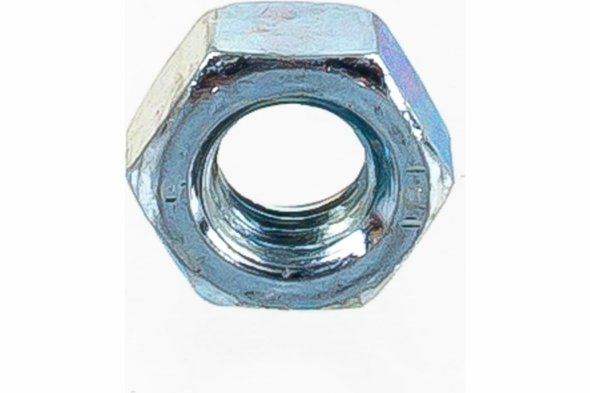 Оцинкованная гайка КрепСтройГрупп М6 DIN 934 из стали с цинковым покрытием, класс прочности 6, размер под ключ 10 мм