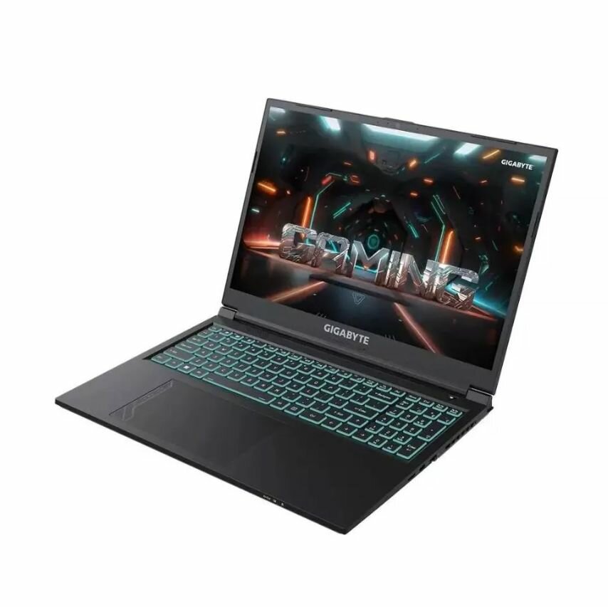 16" Ноутбук GIGABYTE G6 (MF-G2KZ853SD) черный - 1920x1080, IPS, Intel Core i7-12650H, ядра: 10 x 2,3 ГГц, 16 ГБ, SSD 512 ГБ, NVIDIA GeForce RTX 4050 для ноутбуков (6 ГБ), Windows 10 Pro