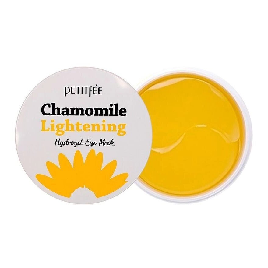 PETITFEE Восстанавливающие патчи для глаз Chamomile Lightening Hydrogel Eye Mask, 60 шт
