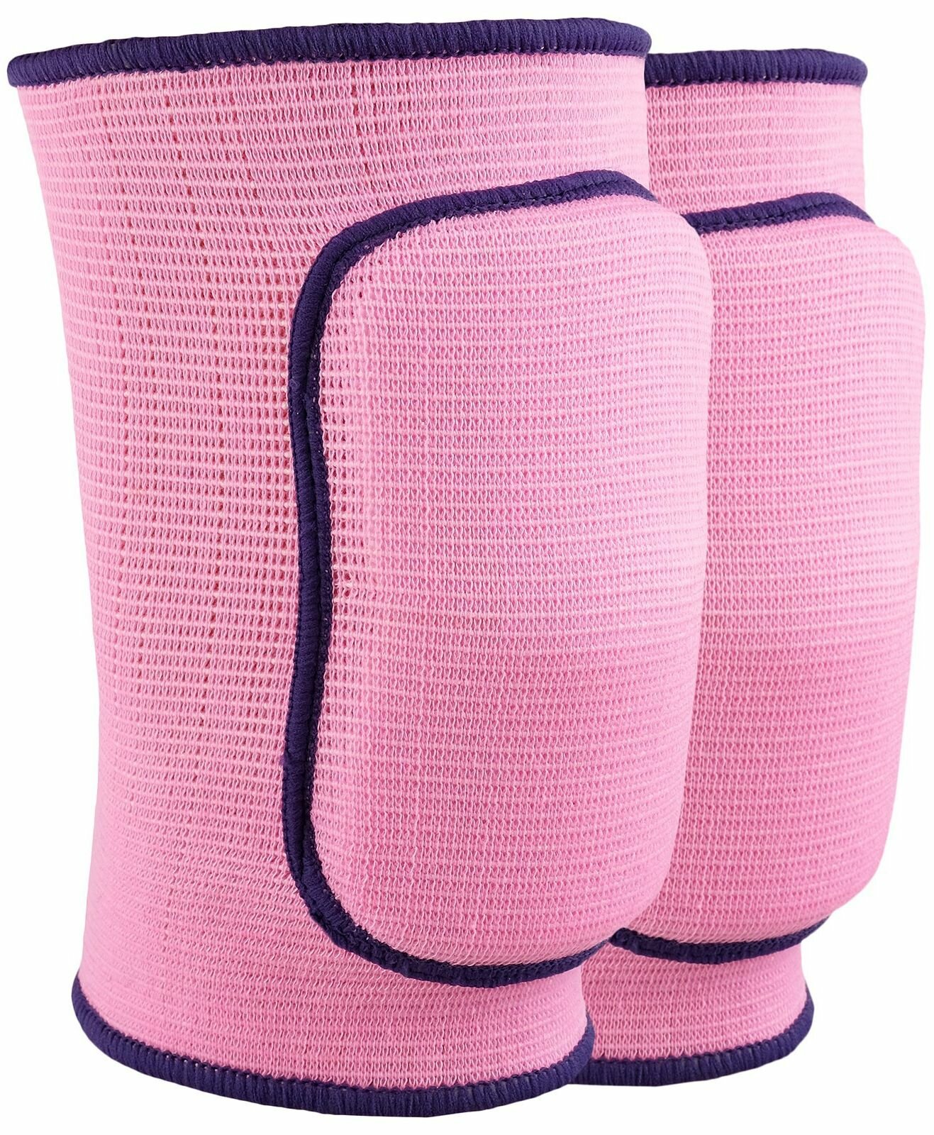 Наколенники детские ONLYTOP с уплотнителем для занятий спортом , защита для коленных суставов, экипировка для фитнеса и танцев, 5-8 лет, цвет розовый