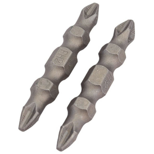 JETTOOLS бита PH2xPH2 45 мм двухсторонняя для больших нагрузок в комплекте набор 10 шт