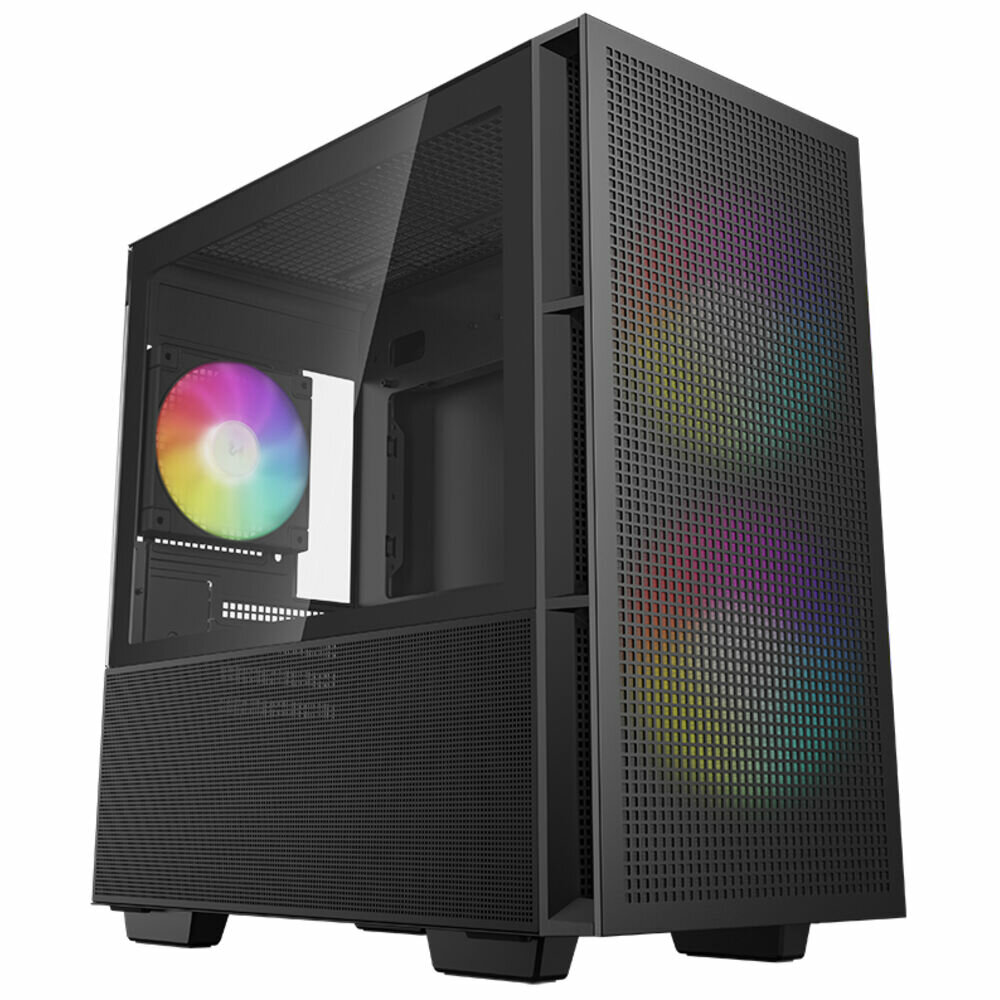 R-CH360-BKAPE3-G-1 / Корпус Deepcool CH360 [R-CH360-BKAPE3-G-1] черный [Mini-Tower, Micro-ATX, Mini-