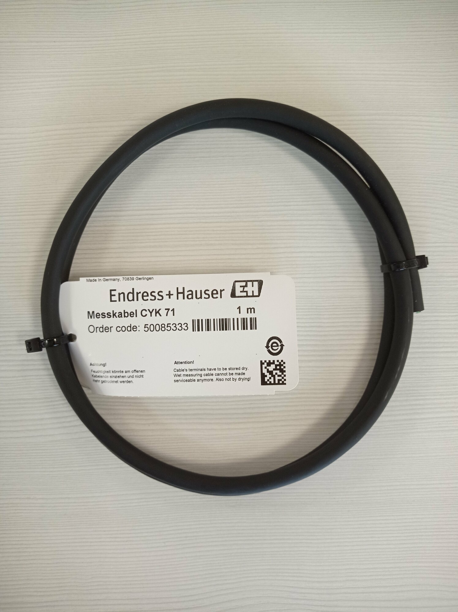 Измерительный кабель Endress+Hauser CYK 71, 1 метр (Endress+Hauser Messkabel CYK 71, 1 m)
