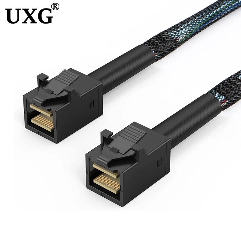 UXG Черный SFF-8643 к SFF-8643 Мини SAS кабель 1m