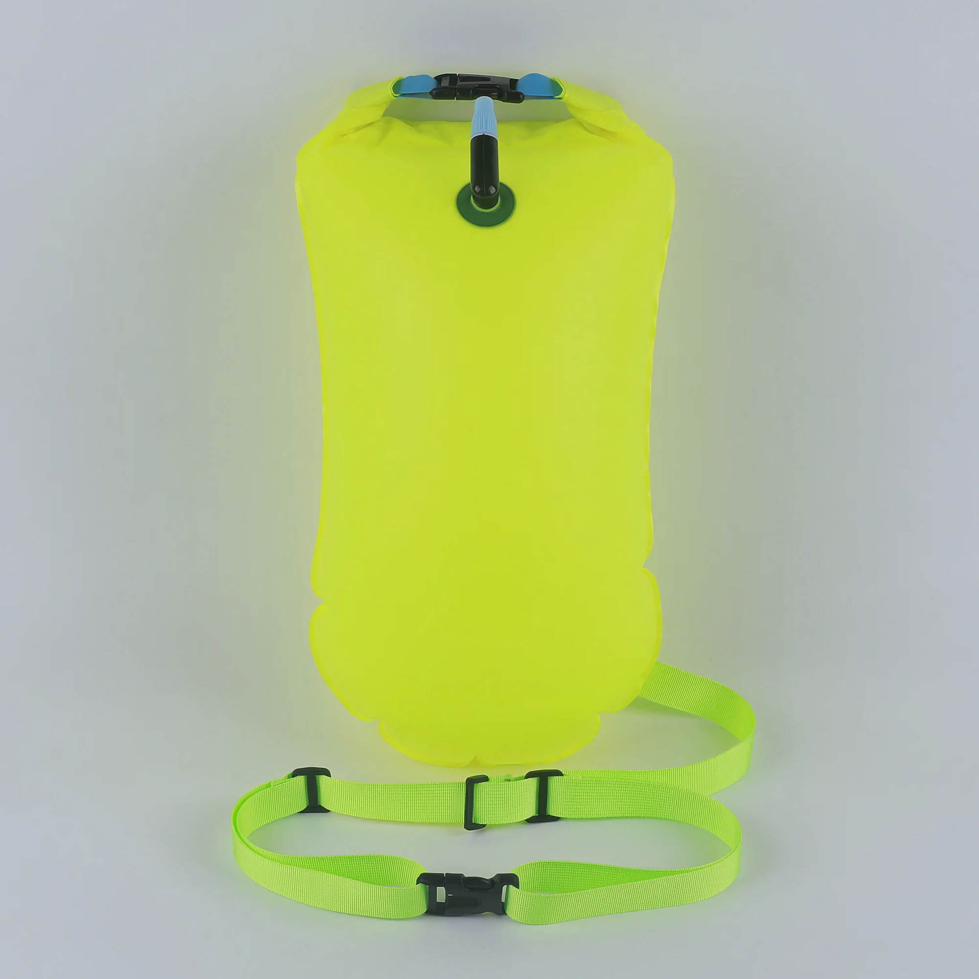 Буй для плавания водонепроницаемый, 62 х 28 см, флуоресцентно-желтый