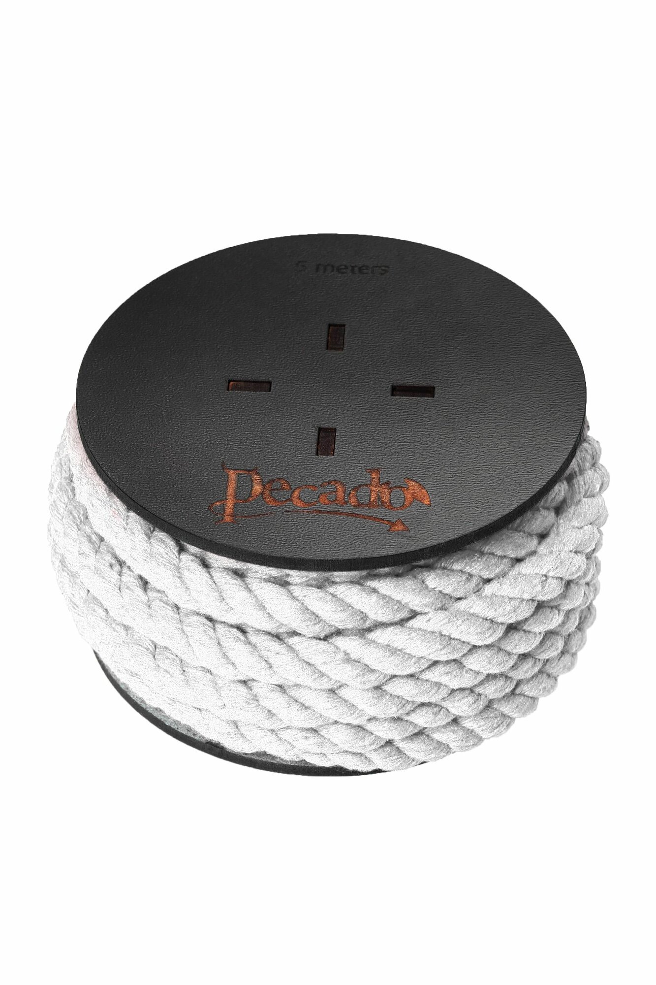 Белая веревка для шибари на катушке - 5 м, белый