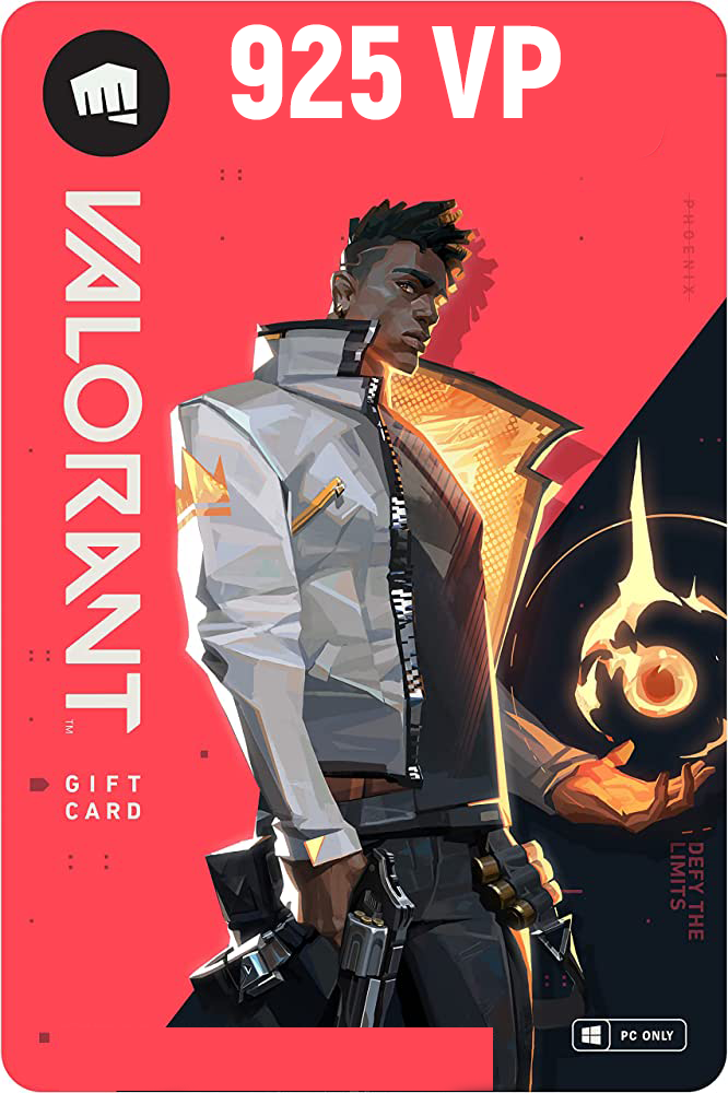 Valorant ключ пополнения 925 VP (Турция)