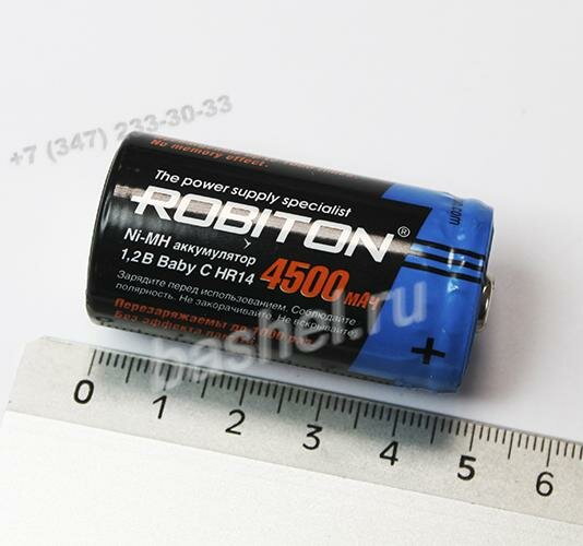 Аккумулятор ROBITON (R14, C, 343) 4500 мА·ч, ROBITON