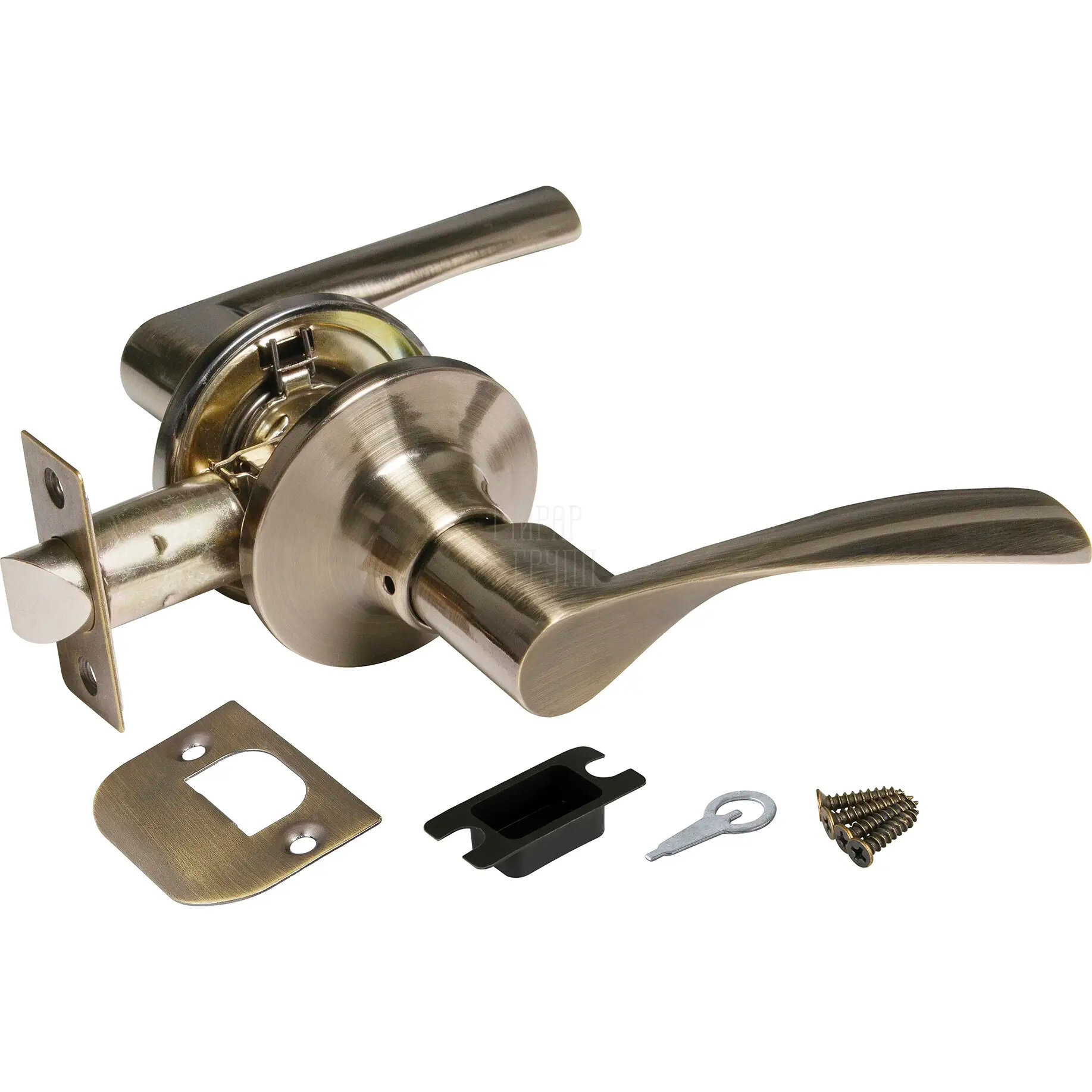 Ручка Ajax (Аякс) защелка DK610 PS (без фик.) бронза