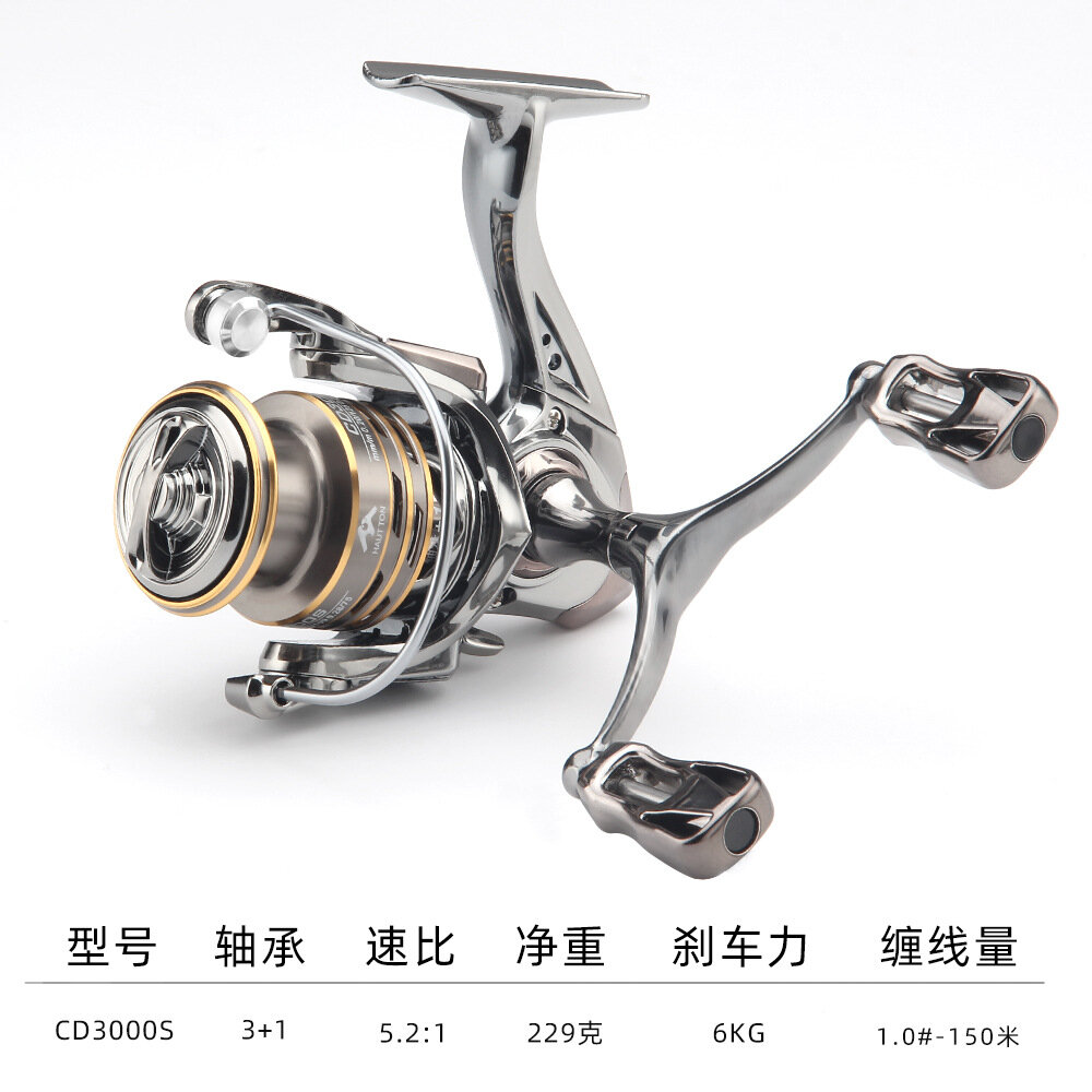 Мини-гольф приманка Haodun, спиннинговая катушка, кастомная катушка Stella с двойным рычагом, длинная кастинговая микро-катушка SW