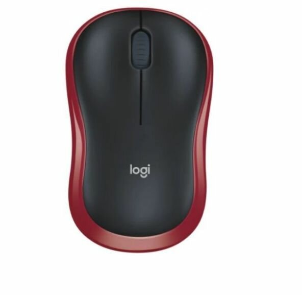 Мышь Logitech M185 Wireless, оптическая, беспроводная, черная — фото 1