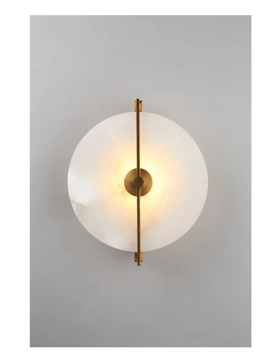 Настенно-потолочный светильник newrgy lighting 1098MB-250BS, белый мрамор, латунь, цоколь LED, свет холодный белый, нейтральный белый, теплый белый, для спальни