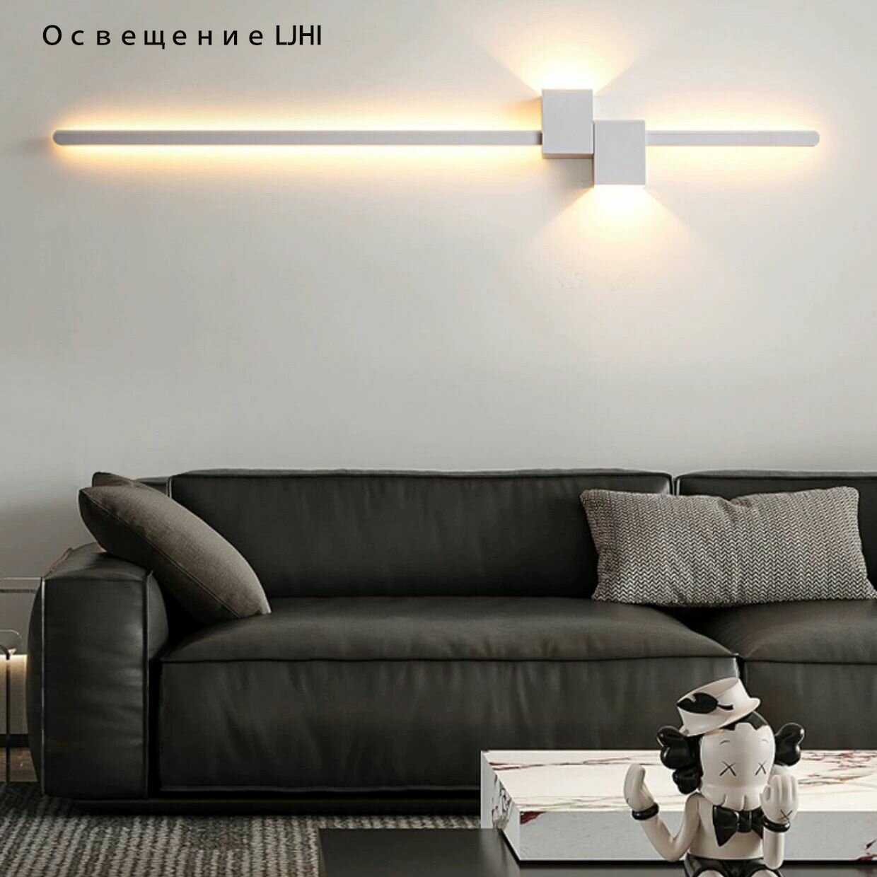 Бра LJHI, встраиваемый светодиодный светильник, белый, IP23, 100 см