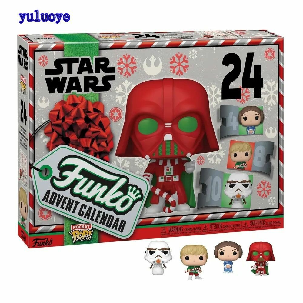 Адвент-календарь Funko: Праздник Звездных войн Дарт Вейдер 24 дня сюрпризов виниловая минифигурка