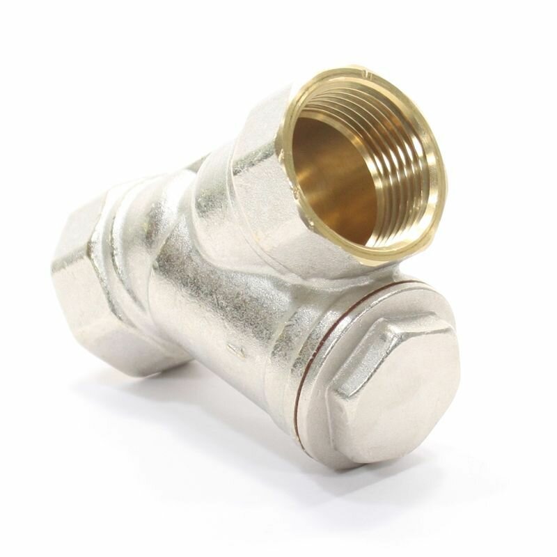 Фильтр грубой очистки для воды сетчатый резьбовой 1", PN16, WAAG, латунь, (холодная/горячая вода.)