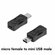 Переходник Micro USB (мама) - Mini USB (папа)