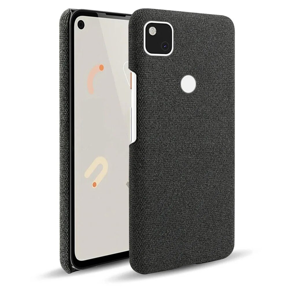 Для Goolgle Pixel 4a 4 4XL 3A 3XL XL 2 3 тканевая текстура подходит для телефона Pixel 5 5a 5g чехол Coque Funda Bumper Capa Черный, Black, For Pixel 4A 5G