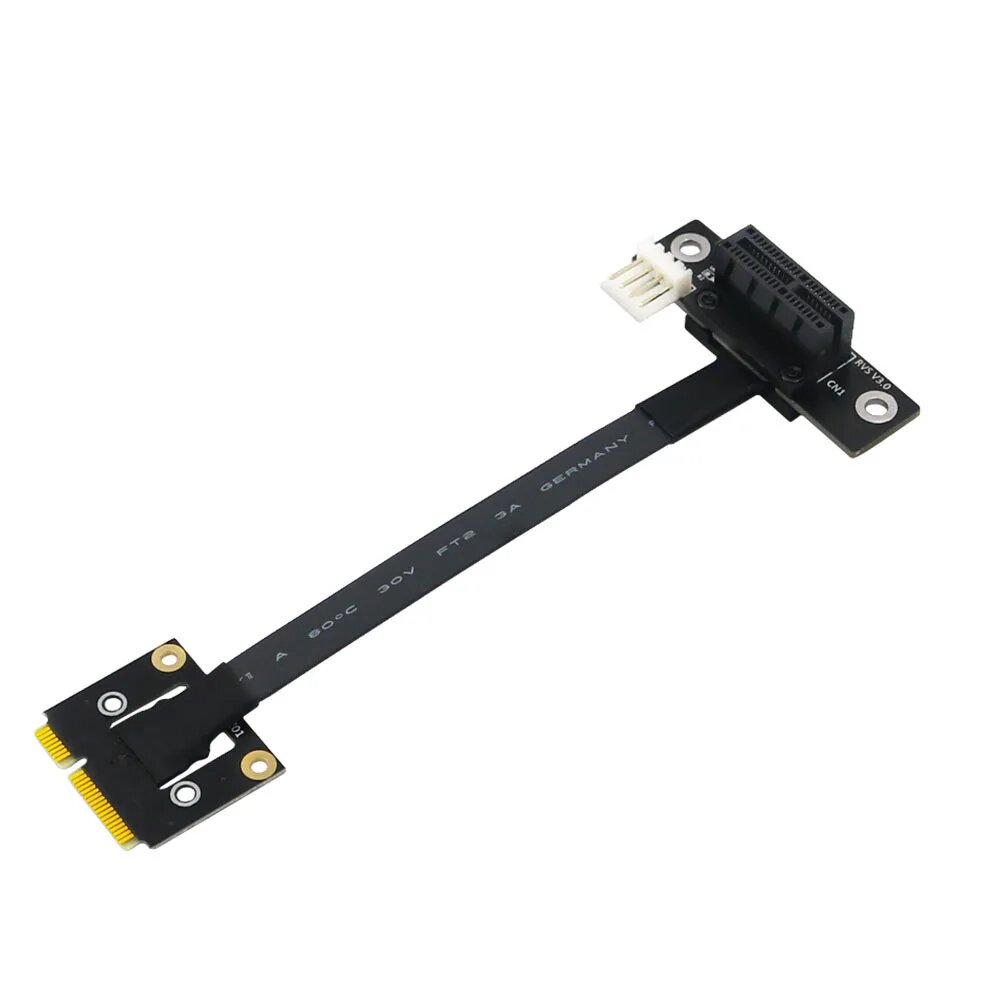 BTBcoin PCI-E Riser 270 градусов Mini PCIe to PCI Express 1X