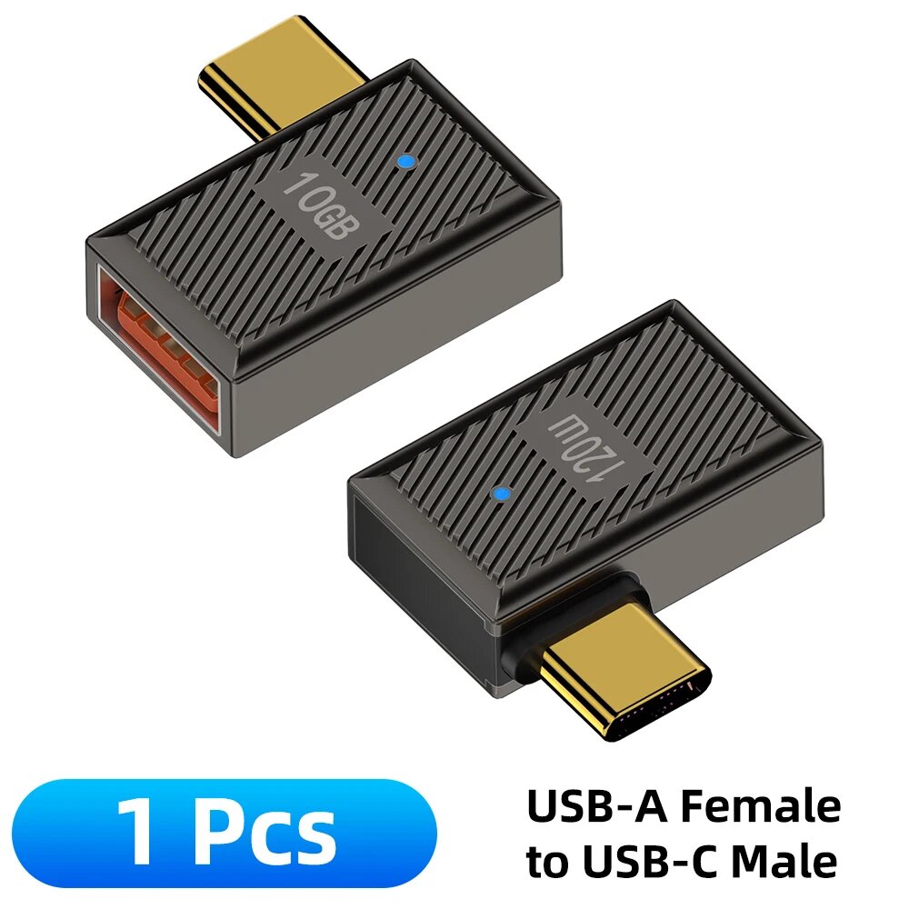 Адаптер USB-A Female to USB-C Male 10Gbps