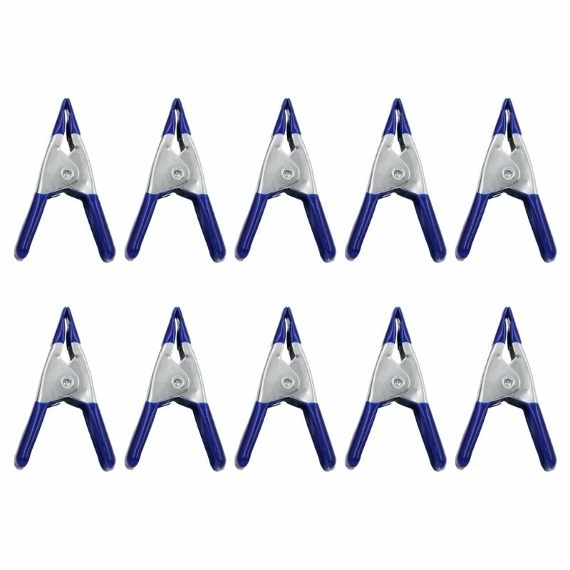10 шт, 2-дюймовое металлическое крепежное приспособление для деревообработки с A-образным зажимом-синий