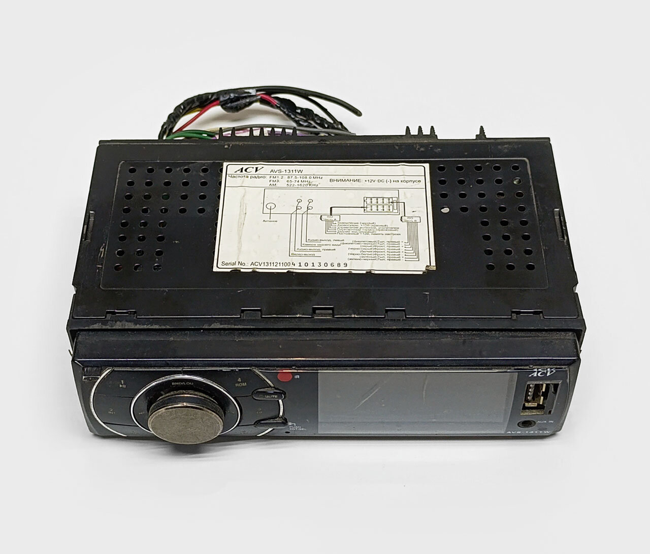 Автомагнитола USB/SD/FM ACV AVS-1311W
