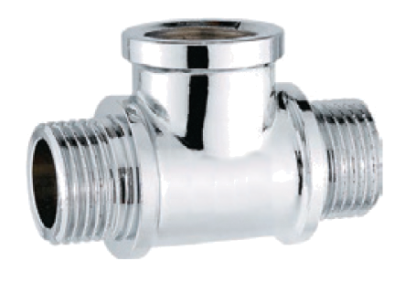 Тройник 3/4 дюйма н/в/н хромированный