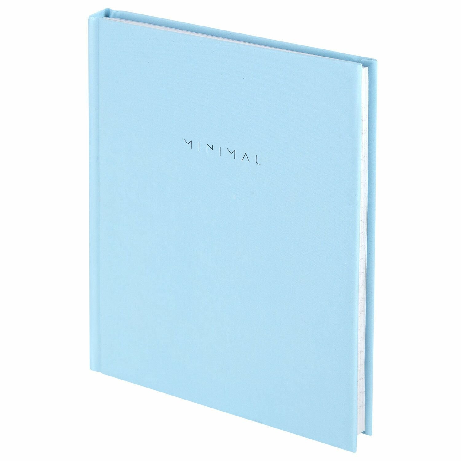 Блокнот Brauberg малый формат 110х147 мм, А6, 80 листов, твердый, клетка "Minimal" голубой