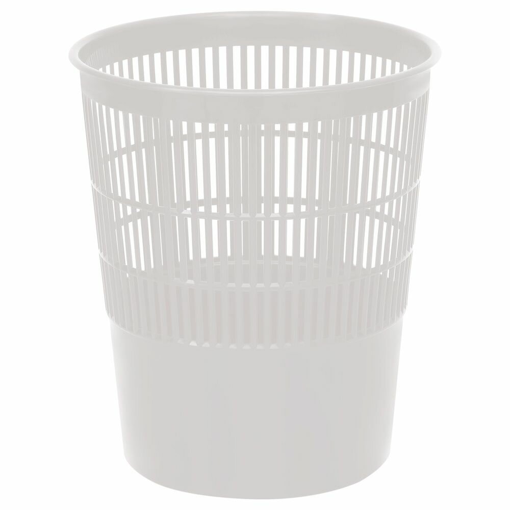 Корзина для бумаг СТАММ 14 л, сетчатая, белая (КР-31568)