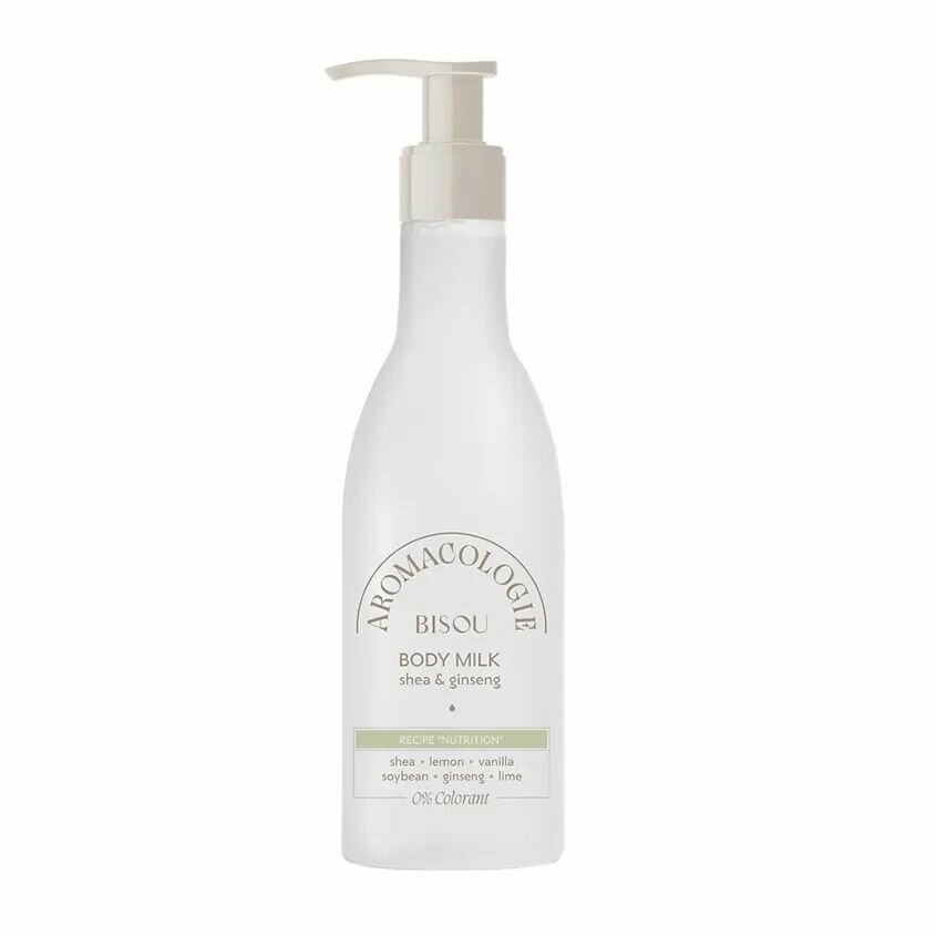 Крем-молочко для тела BISOU Aromacologie, питательное Ши и Женьшень, 300 мл