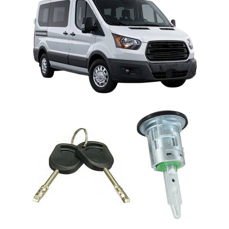 Для FORD TRANSIT MK7 2006-2014 передний левый дверной замок с 2 ключами YC15V220K51BA 4060639 Внешние детали