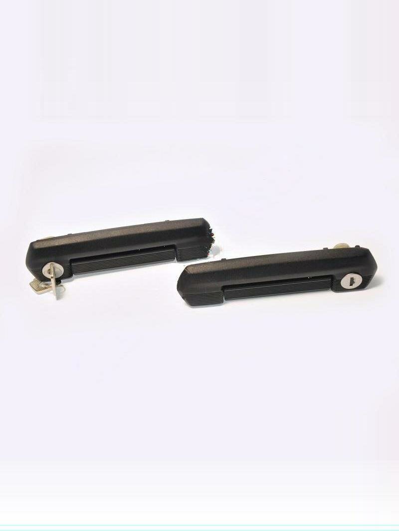 Ручка двери наружняя ВАЗ Нива Урбан, наружная с личинками, черная, 2шт, 21213-6100040