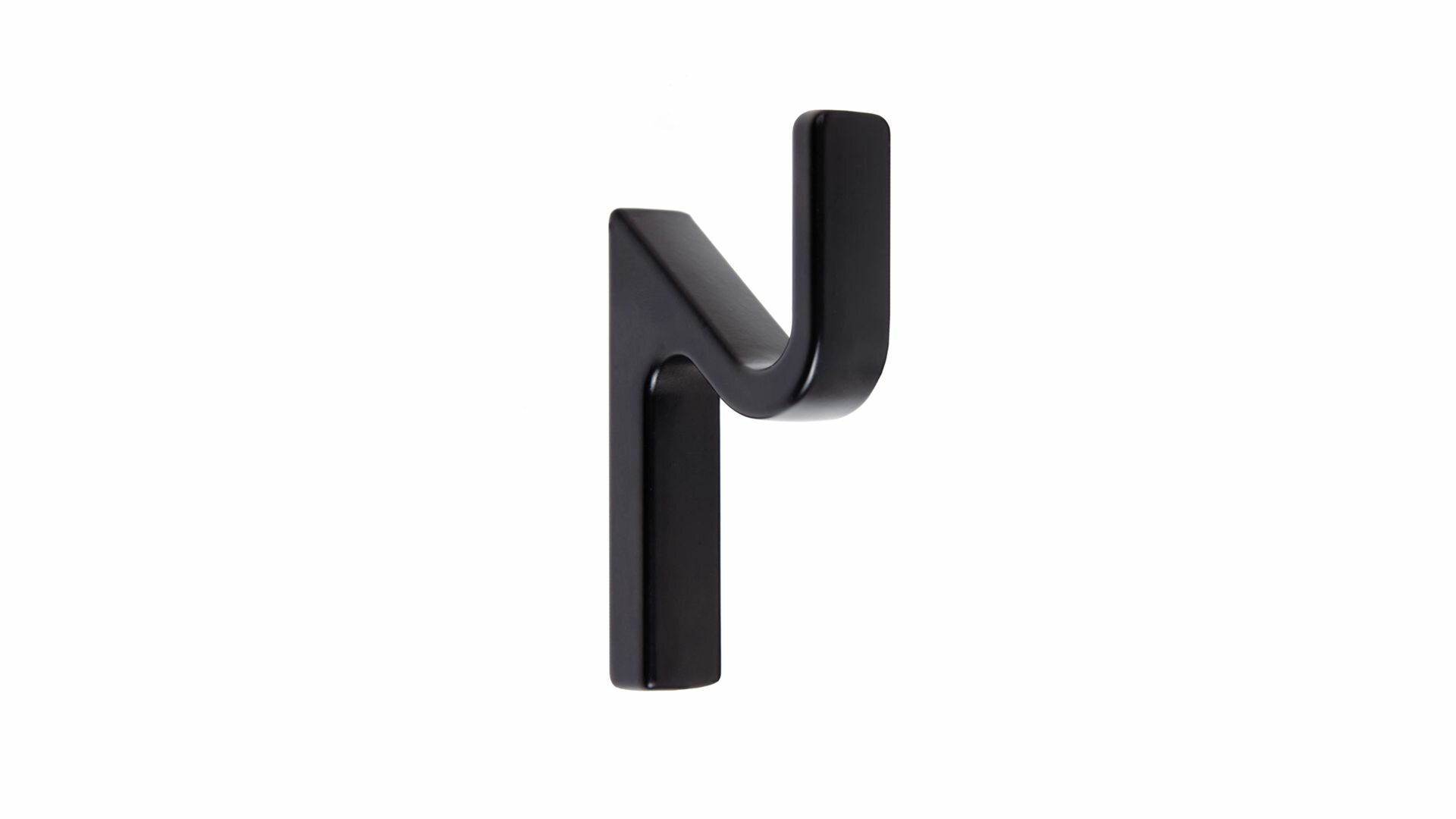 Мебельный крючок ZIGZAG K107BL.13, матовый чёрный