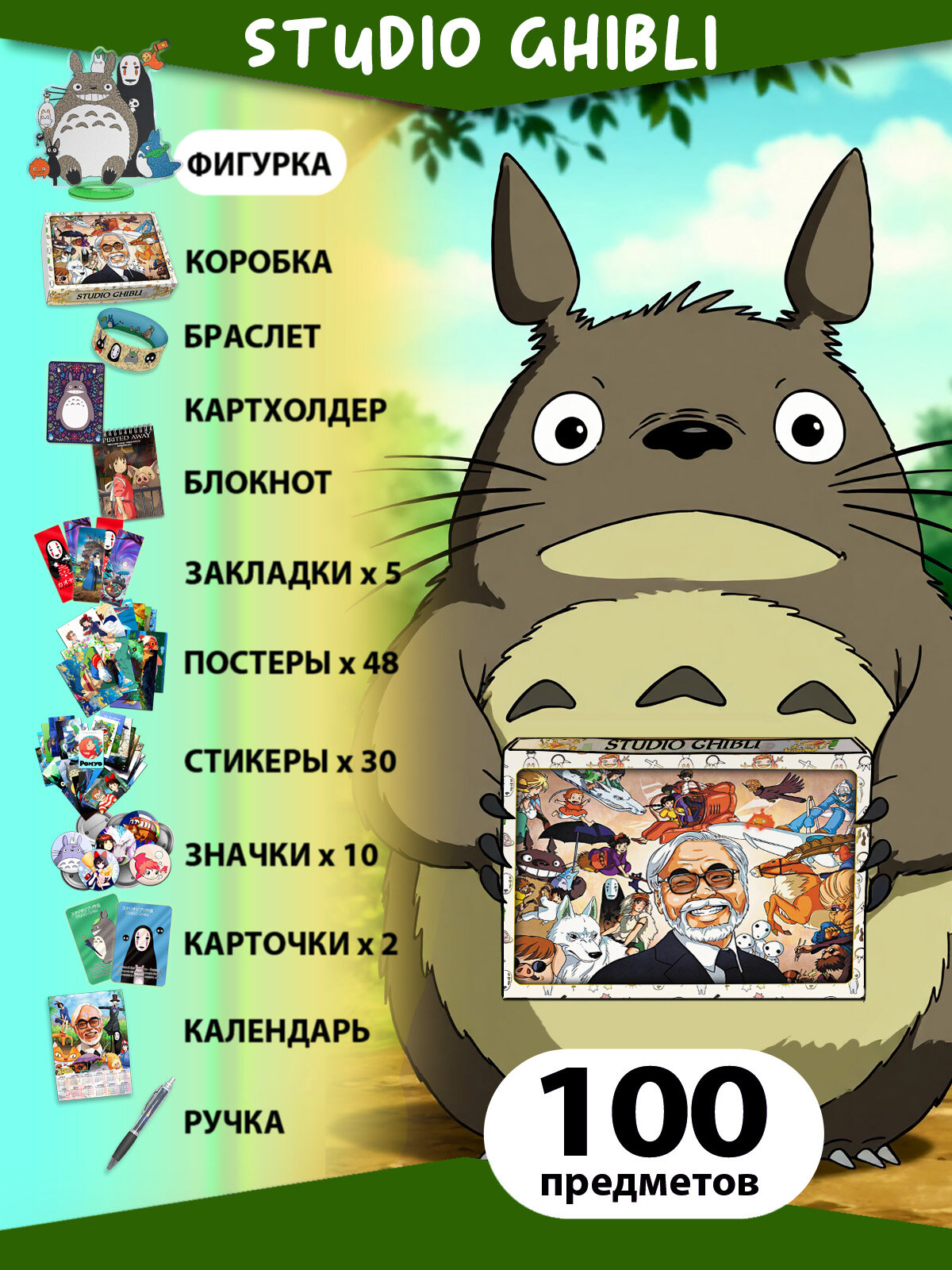 Подарочный аниме бокс Хаяо Миядзаки