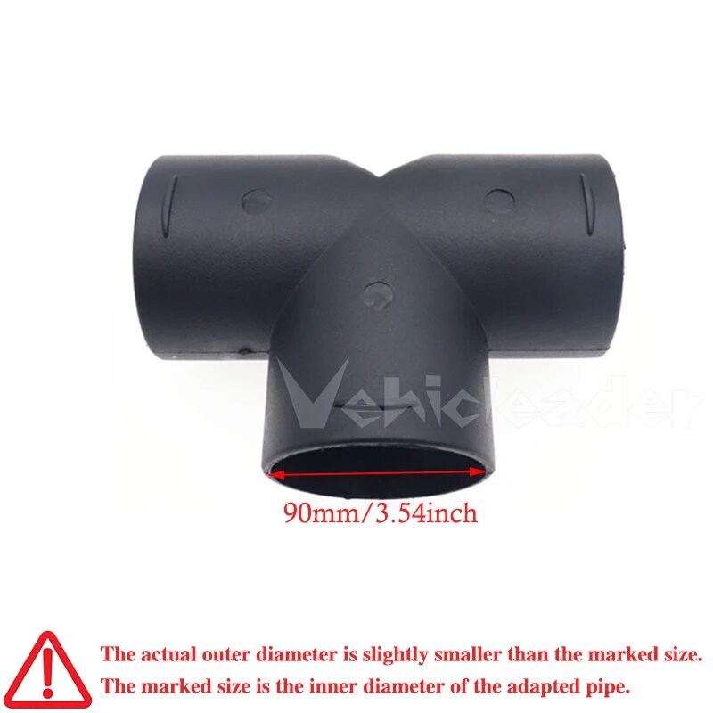 42 мм/60 мм/75 мм/90 мм стояночный обогреватель, разъемы для выхлопной Т-образной трубы, детали выхода воздуховодов для Eberspacher Webasto 90 mm
