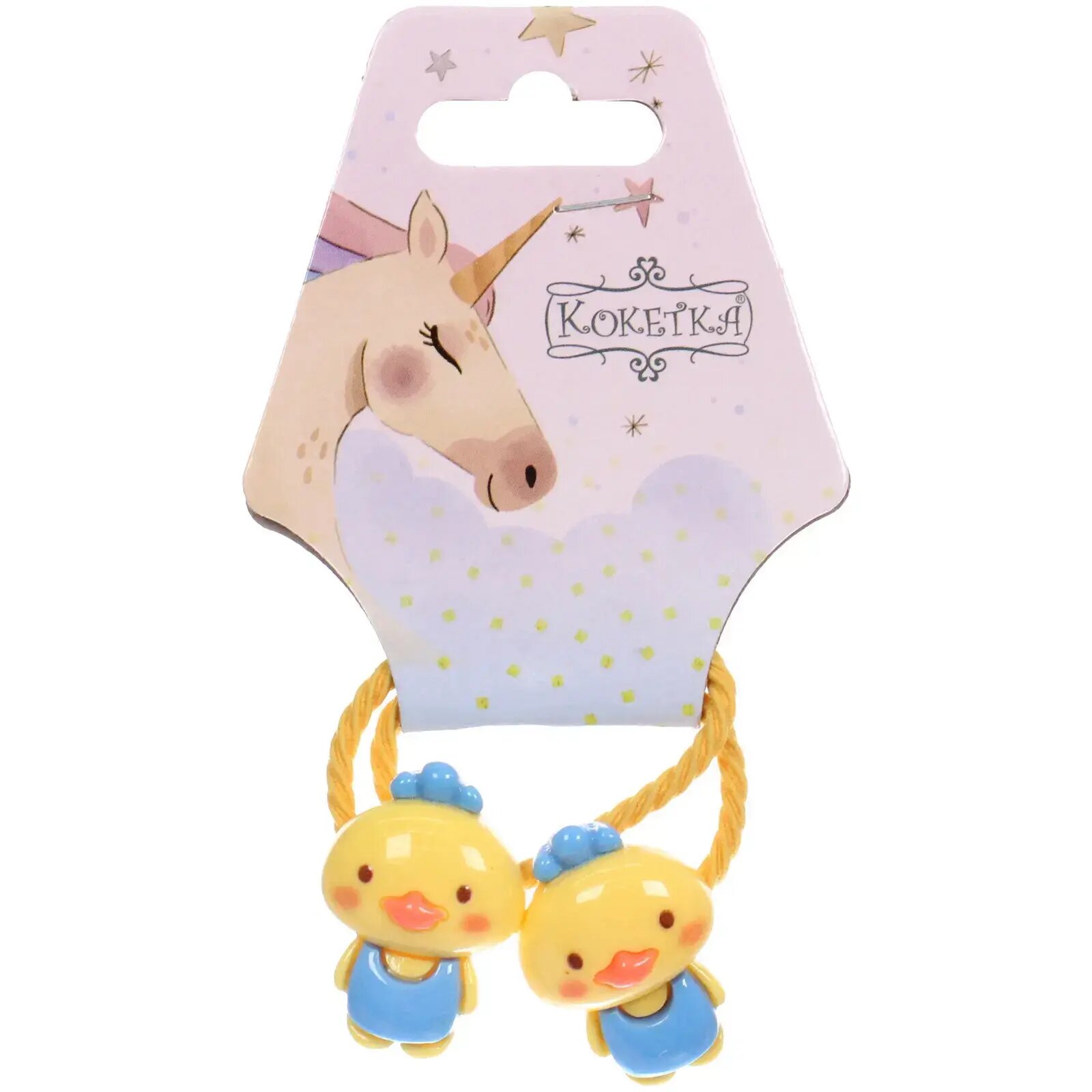 Резинки для волос детские 2шт «карамельки», утята, d-3см, яркие и удобные