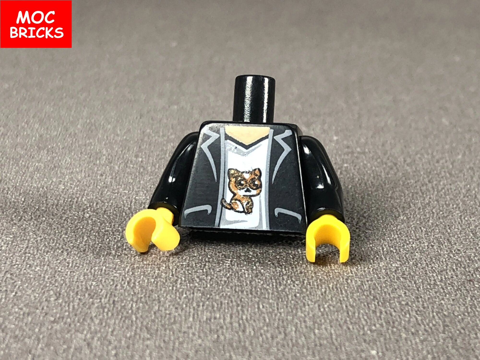 MOC BRICKS Пластиковые строительные блоки костюм шеф-повара Черный, 4005003