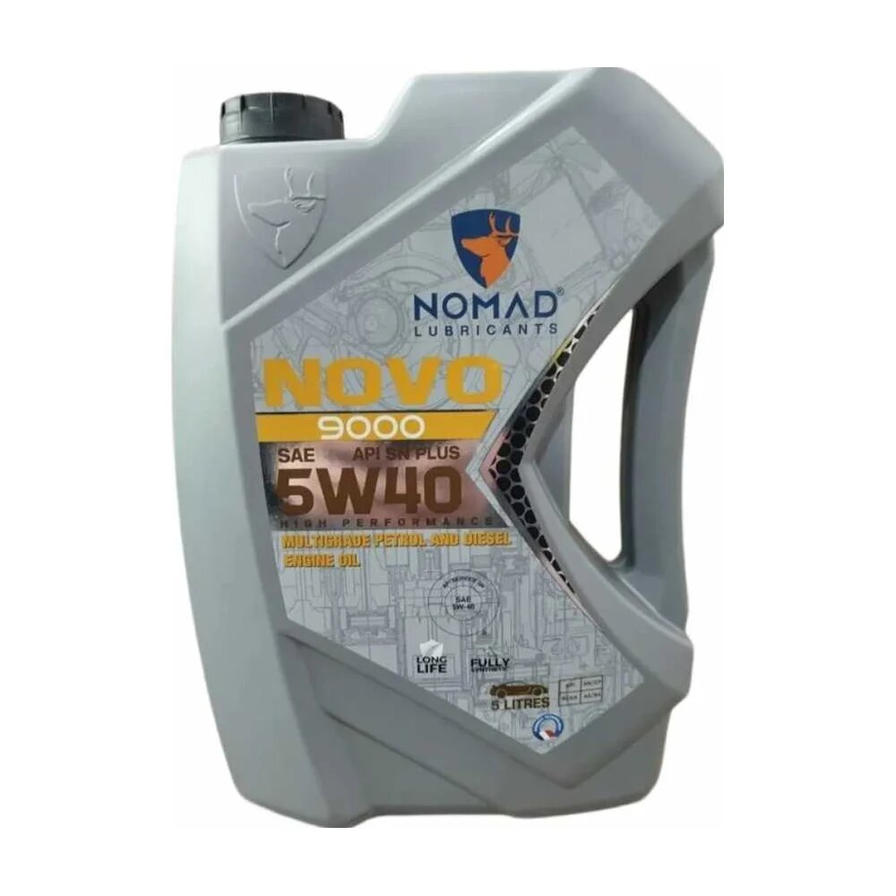 Масло моторное синтетическое для легковых а/м Nomad NOVO 9000 SAE 5W40 API SN 5л 13421