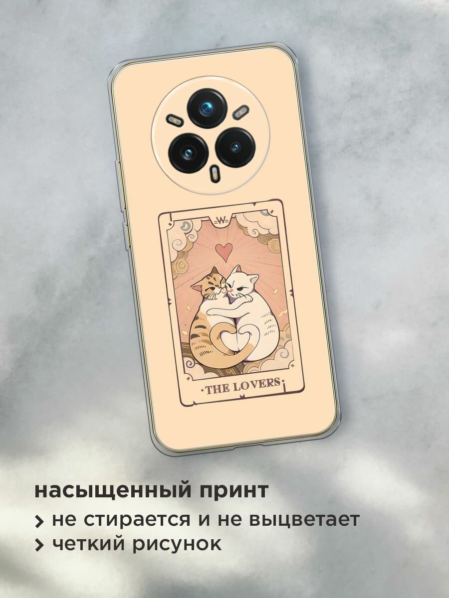 Чехол на Realme 14 Pro+ / Реалми 14 Про+ с принтом "The lovers cats 1 - 14 февраля" — фото 1