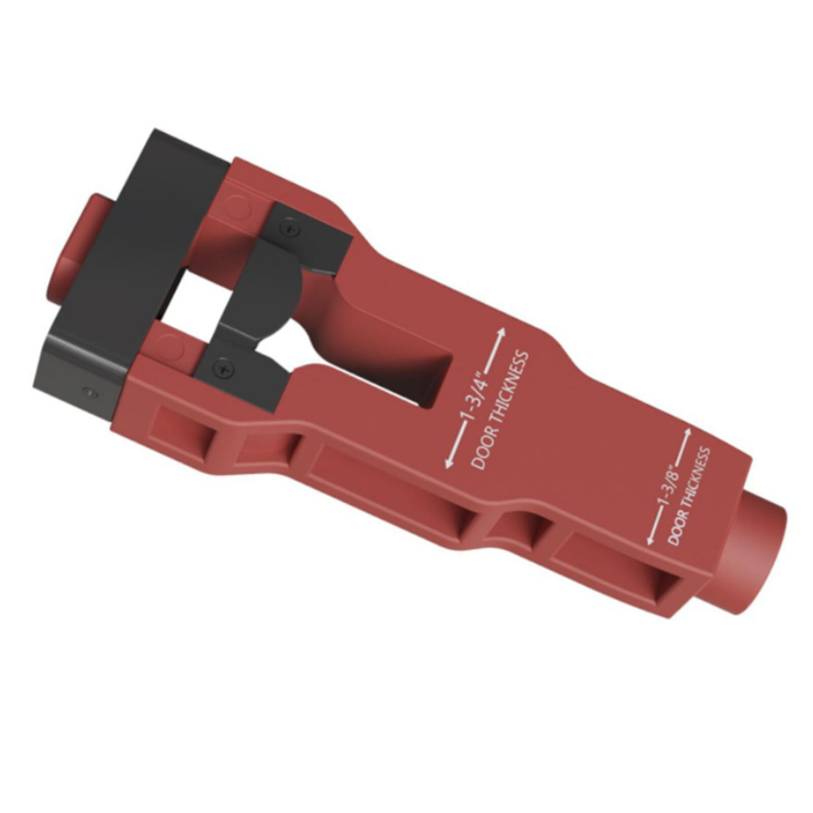 Инструмент для врезки дверных замков из алюминиевого сплава, обеспечивающий чистую и точную резку, подходит для замков толщиной от 1 3/4 до 1 3/8 дюйма.