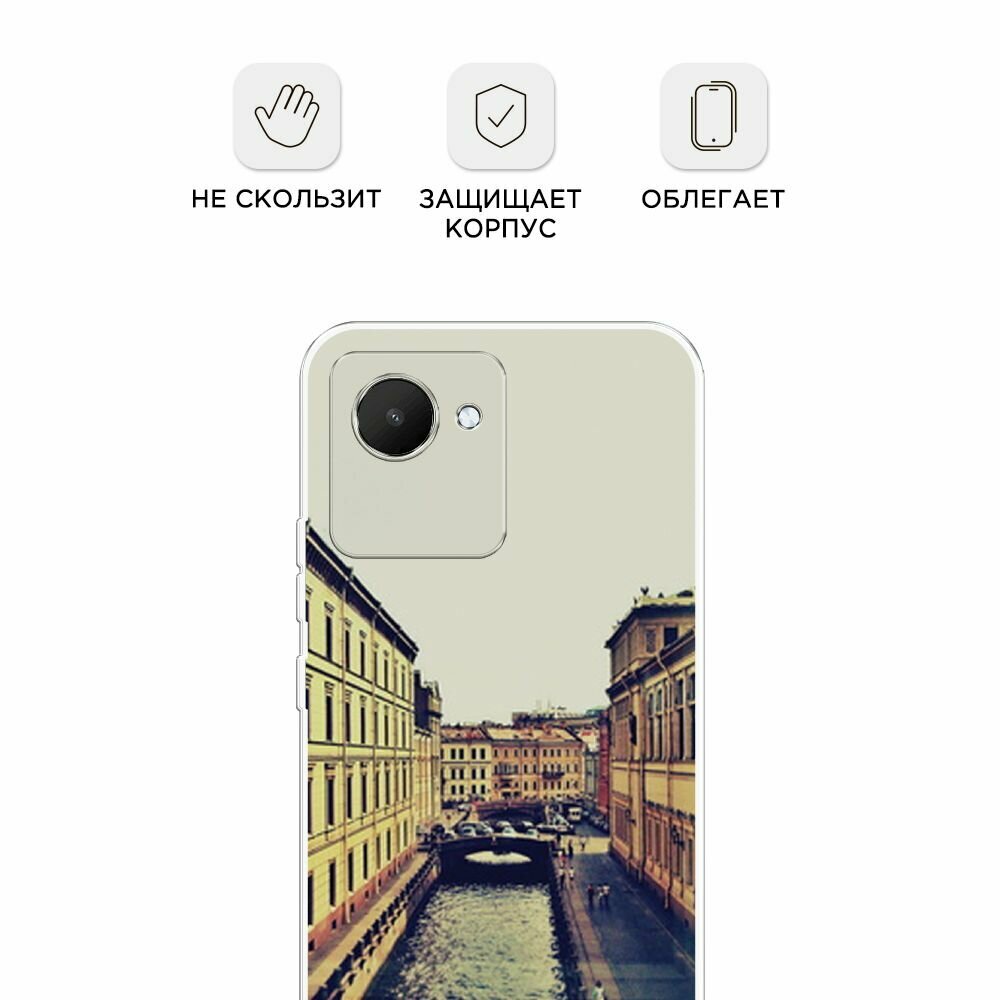 Чехол на Realme C30 / Реалми C30 с принтом "Санкт-Петербург" — фото 1
