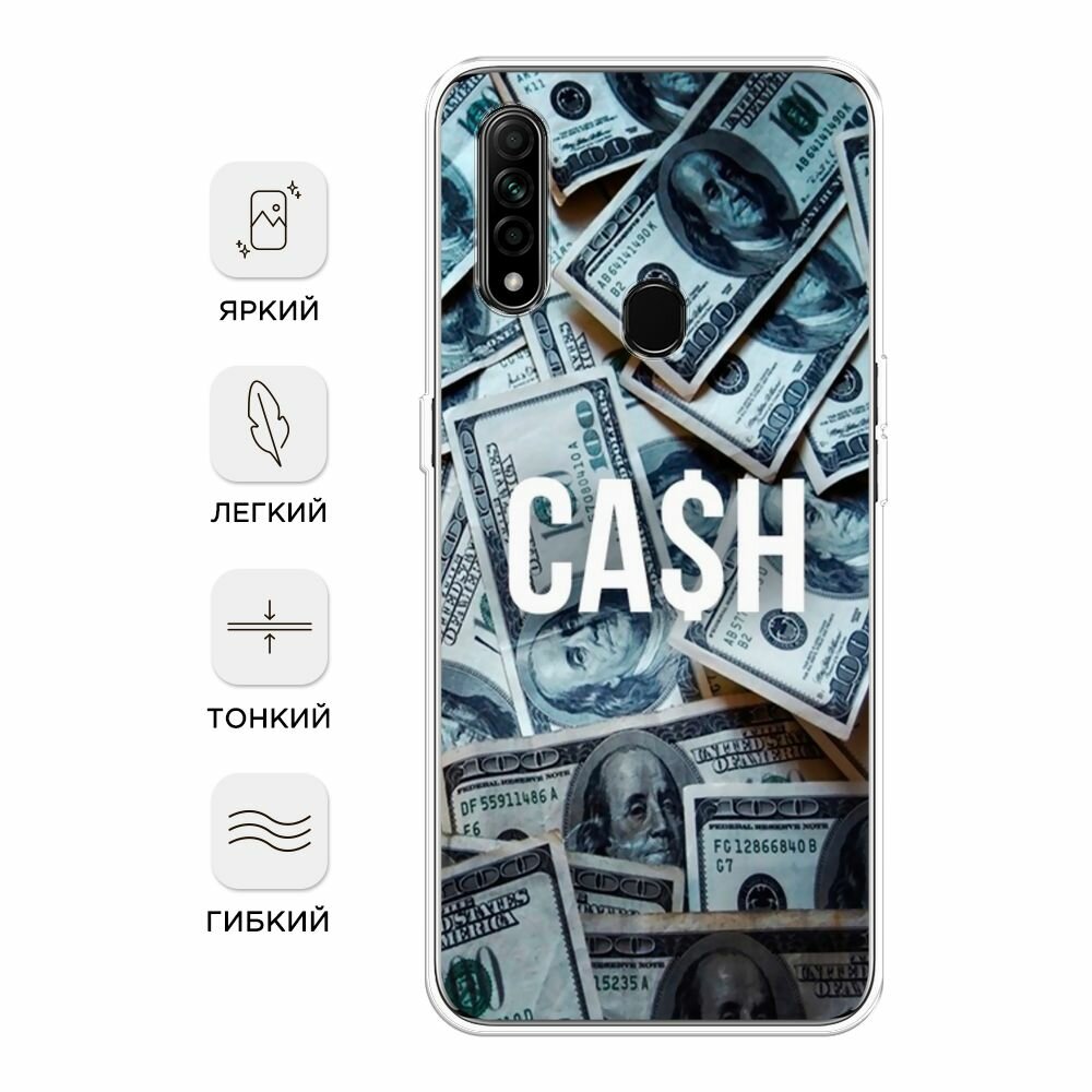 Силиконовый чехол на Oppo A31 / Оппо А31 с принтом Cash — фото 1